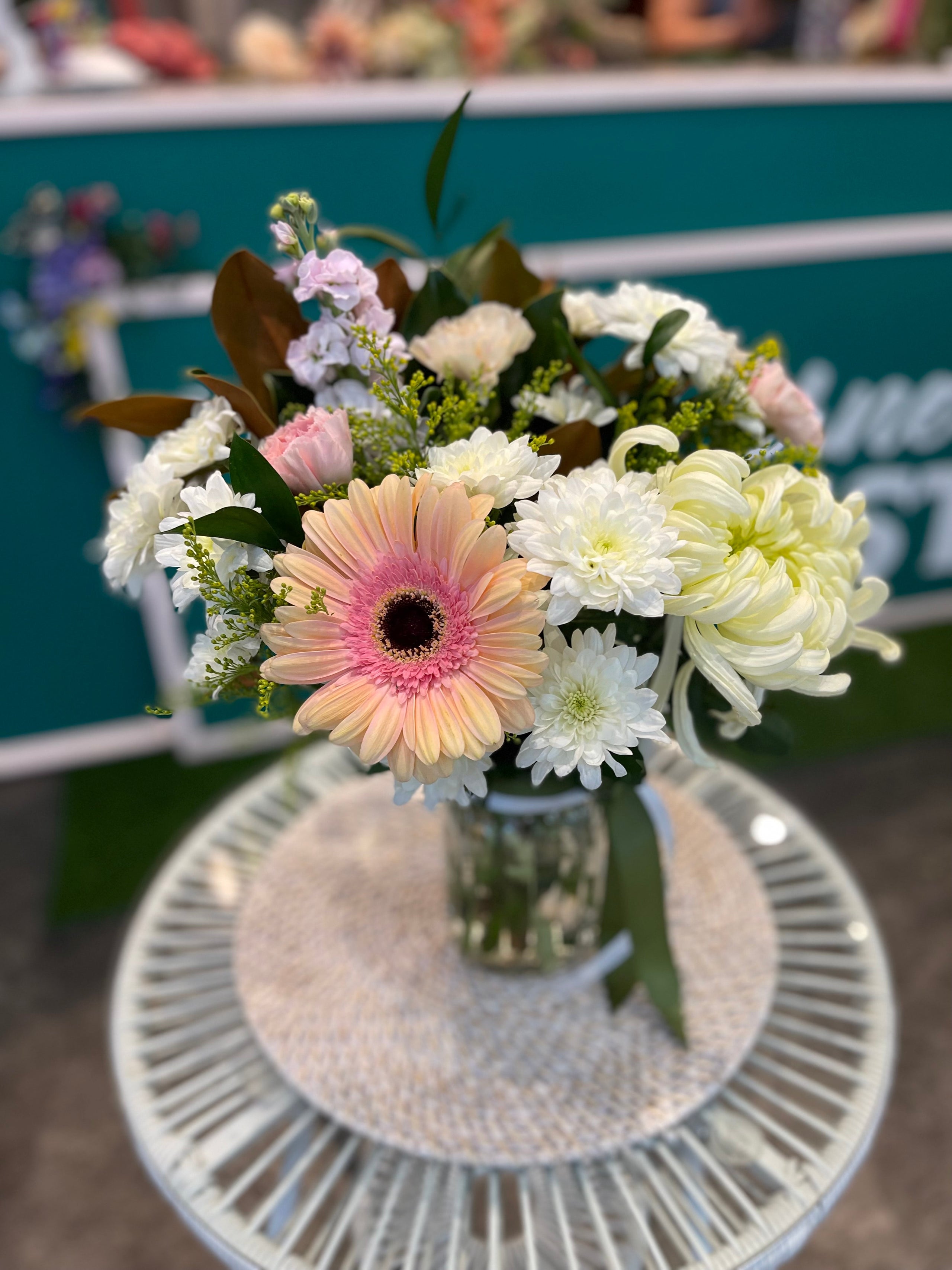 Fresh Flowers Mothers Day Posy Jar | The Little Corner Florist - Perth ...