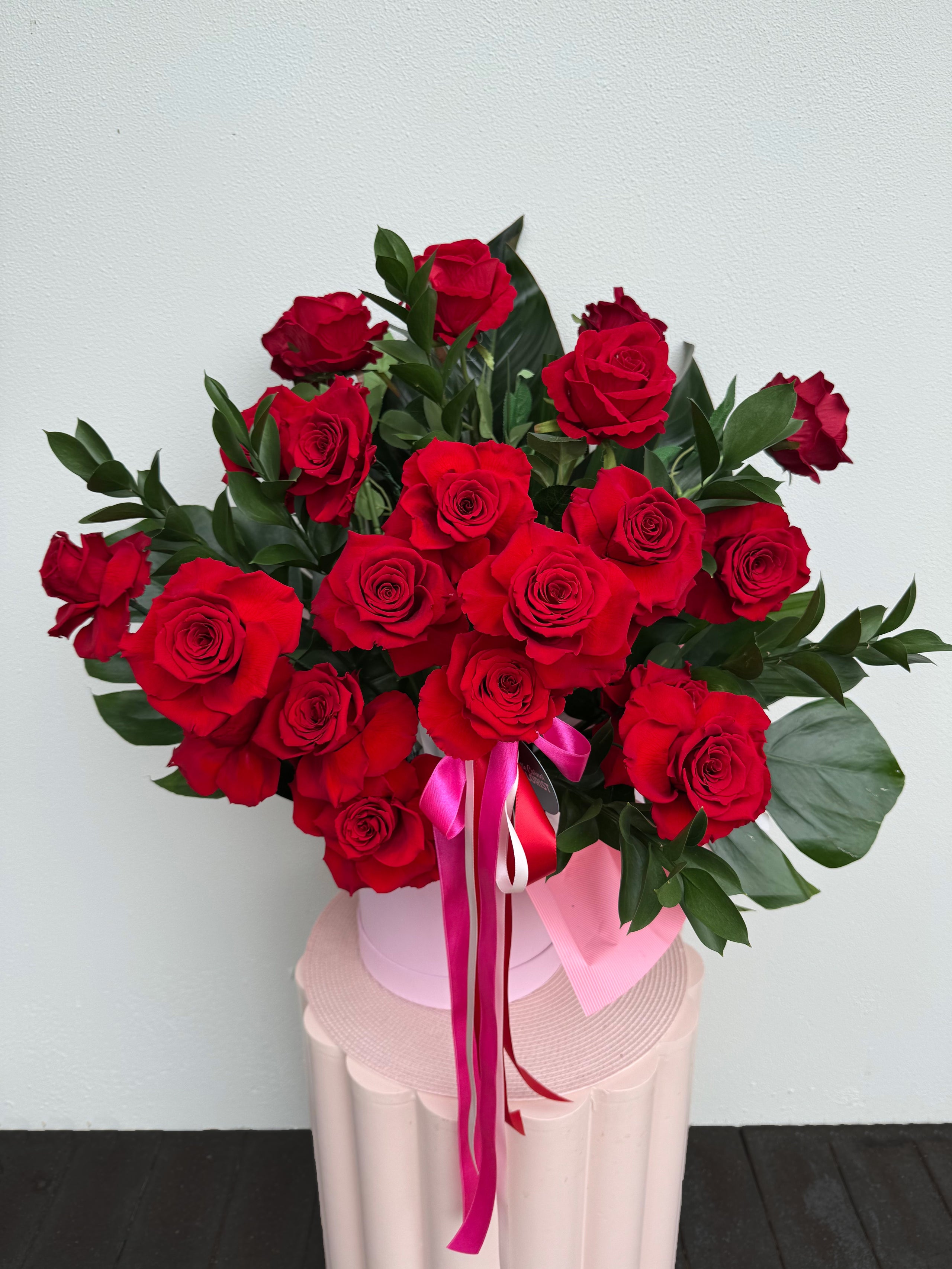 En Masse Red Roses Valentine’s Day Box | The Little Corner Florist ...